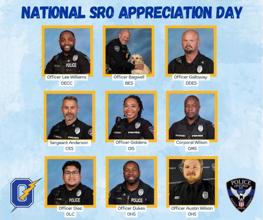 Oxford Middle School Police Officers Honored on National SRO Day ...